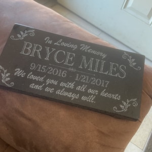 Memorial Stone for Mom Dad, Personalized in Loving Memory Memorial ...