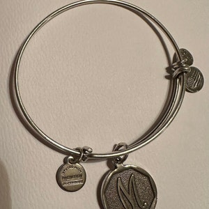 Alex and Ani Wings Charms Bangle Bracelets , Set of 2 Bracelets, Rafaelian Silver, Gift for You ...