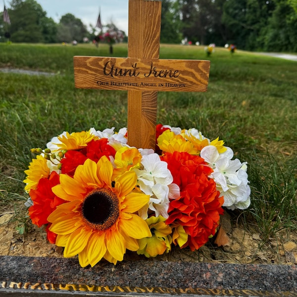 Memorial Cross Personalized for Your Loved One - Etsy