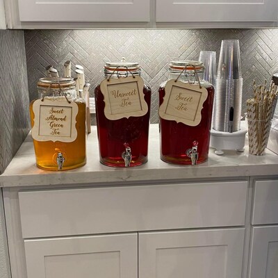 Tea Sign, Signature Drink Sign, Beverage Sign, Wedding Buffet Sign ...