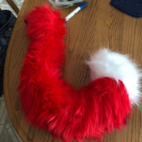 CUSTOM: Cat/feline Fursuit Tail -with Curve- - Etsy