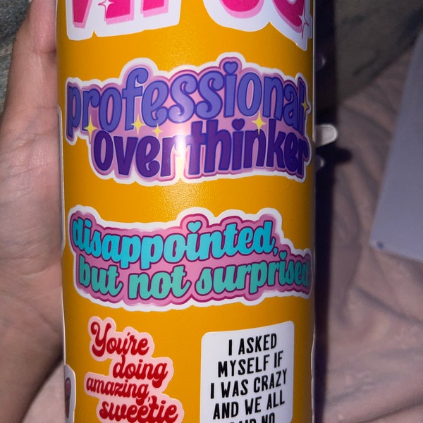 Disappointed but Not Surprised Holographic Vinyl Sticker, Y2K Aesthetic ...