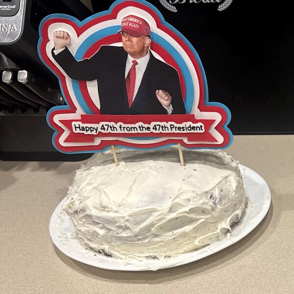 Donald Trump Cake Topper, President Trump, Funny Donald Trump, for ...