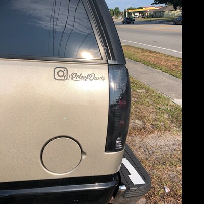 Follow Us Me INSTAGRAM Custom Vinyl Decal Personalized Text - Etsy