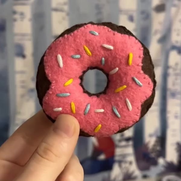 Felt Donut Sewing Pattern and Instructions PDF and SVG Download - Etsy