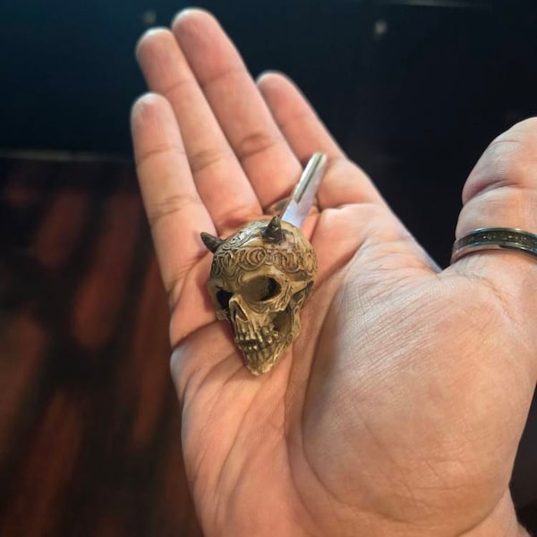 Demon Skull Uncut Blank Ignition Key for All Motorcycles Harley ...