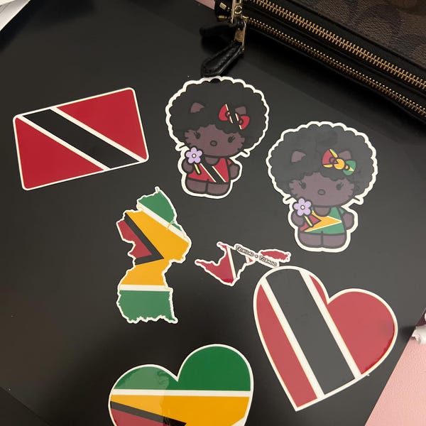 Guyana Boy Vinyl Sticker - Etsy