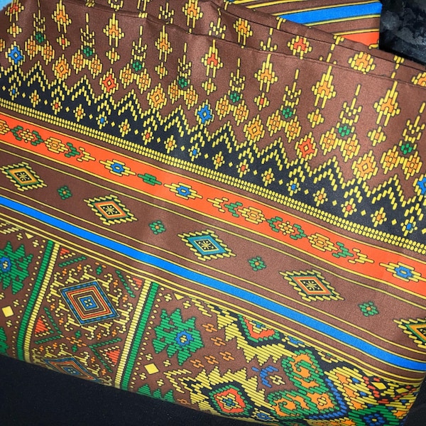 Free Pin, Adult-size Filipiniana Embroidered Alampay, Handmade in the ...