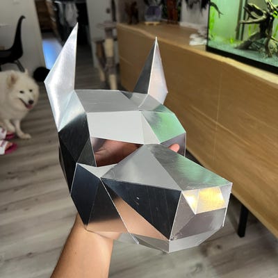 Woman Bust 3d Papercraft Sculpture, Low Poly, Papercraft, PDF Template ...