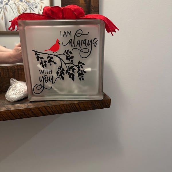 Glass Block, Lighted Glass Block, Friendship, Gift for Best Friend ...