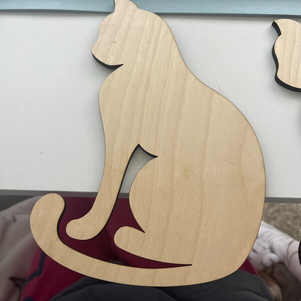 Cat 009 Unfinished Wooden Cutout for Crafting, Home & Room Décor, and ...