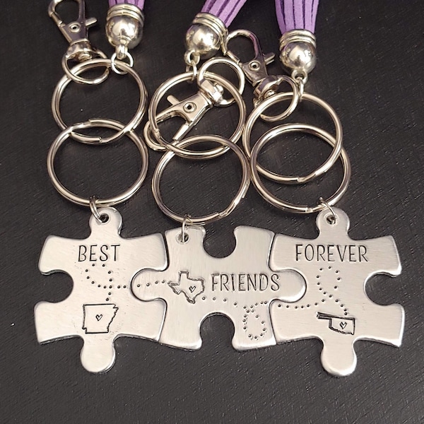 Personalized Keychains, Friendship Keychains, Family Keychains ...