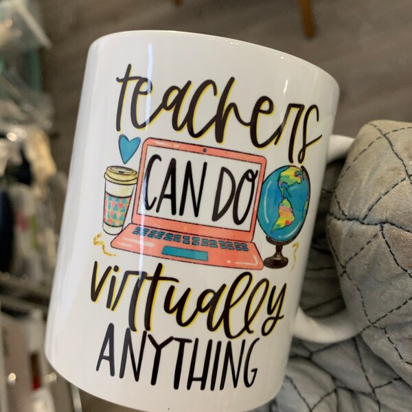 Teachers Can Do Virtually Anything Pink PNG Print File for Sublimation ...
