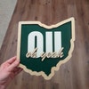 Ohio State University Layered Block O Ohio Script - Etsy