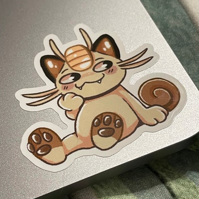Meowth Sticker Pack - Etsy