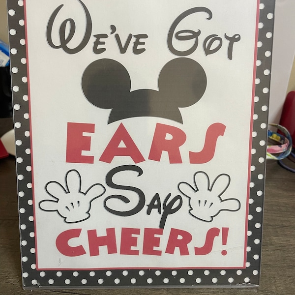 Printable Mickey Mouse 5x7 and 8x10 Mousekatools Party Sign, INSTANT ...