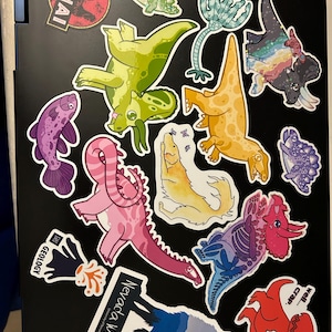 Aceflux Pride Stickers Shark, Dog, Cat Designs Holographic Sticker for ...