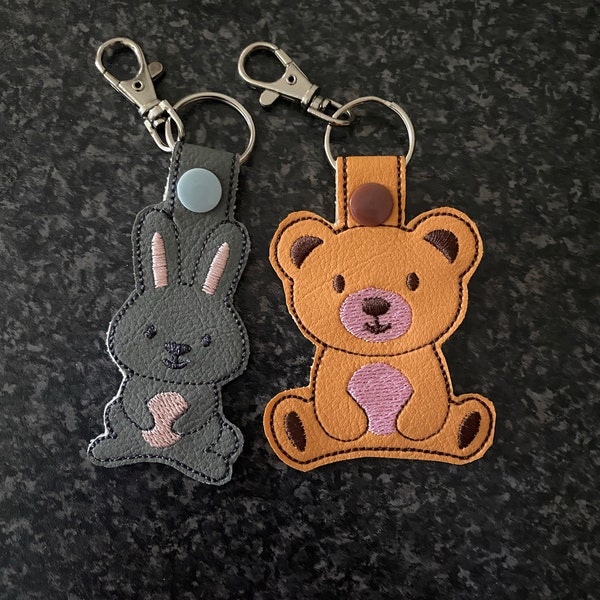 Machine Embroidery Designs 12 Pack in the Hoop Animal Key Fobs - Etsy