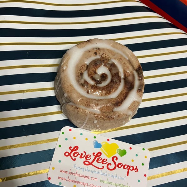 Cinnamon Roll Soap: Vegan Exfoliating Dessert Soap - Etsy