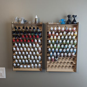 Wall Mounted Hobby Paint Storage Rack Vertical - Etsy