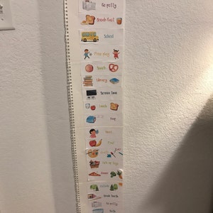 Visual Schedule Toddler Kids Daily Routine Chart Printable Homeschool ...