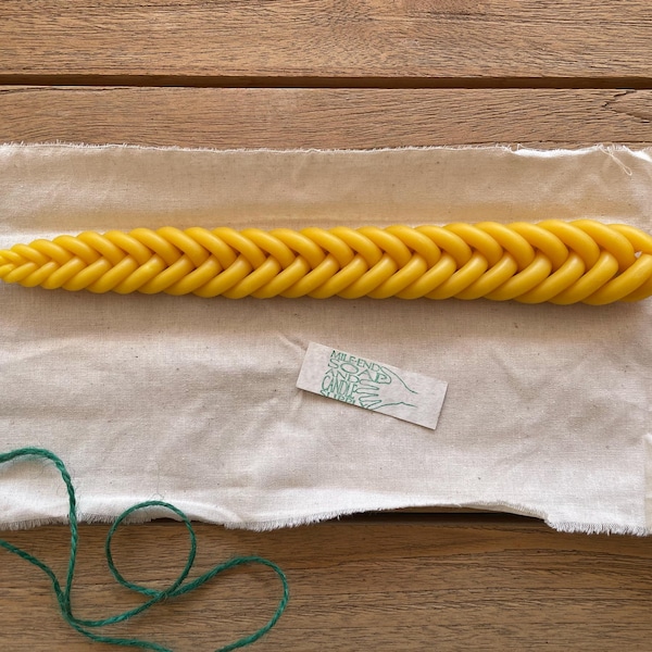 Braided Beeswax Havdalah Candle - 5 Wick - Jewish Ritual Candle - Etsy