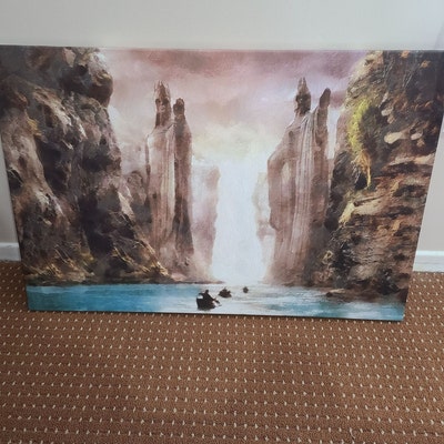 Lord of the Rings Argonath Canvas Print, LOTR Art, LOTR Print, LOTR ...