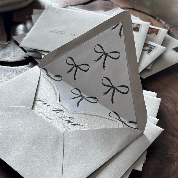 Printed Wraparound Address Labels: Modern A7 Envelope Stickers - Etsy