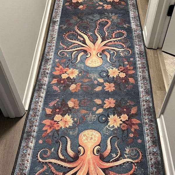 Vintage Farmhouse Decor Pig Rug, Cute Animal Rug for Maximalist Home ...