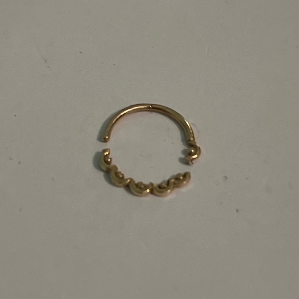 Dainty 6mm Septum Ring, Snug Fit Septum Hoop, Delicate, Indian Septum ...
