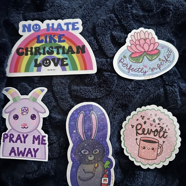 No Hate Like Christian Love Rainbow Clear Anti Christian Nationalism ...