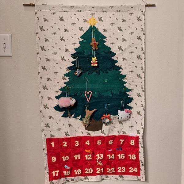 Christmas Tree Advent Calendar, PDF Sewing Pattern, Christmas Decor ...