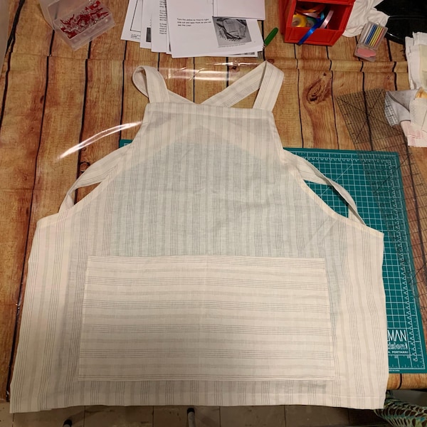 Pottery Pants Apron/sewing Pattern/ Potter's Split Leg /cross Back ...