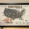 Pro Football Stadium Scratch off Map: Bucket List Poster (12x18 ...