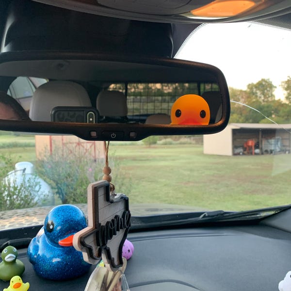 Duck Peeker Rear View Mirror/sun Visor Decal - Etsy