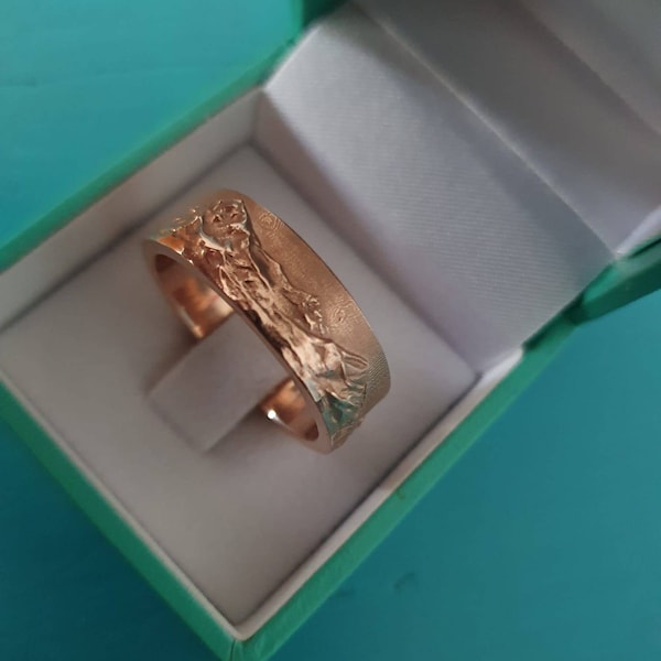 14K Yellow Gold Claddagh Ring I Irish Claddagh Ring I Irish Crown Ring ...