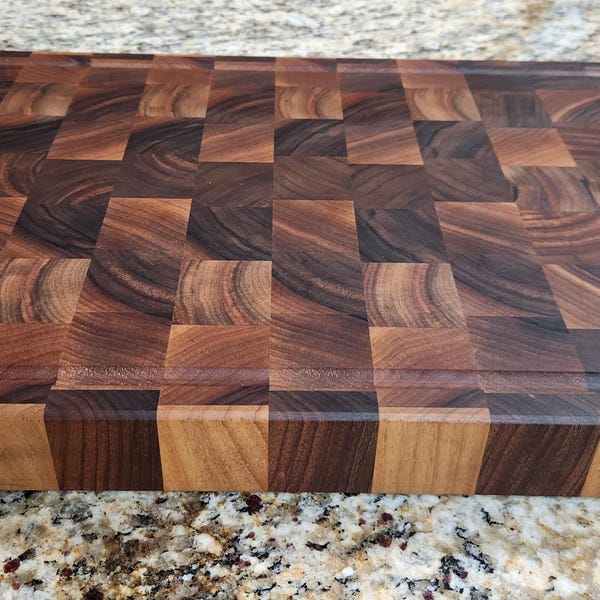 Personalised Maple End Grain Cutting Board, Custom Butcher Block ...