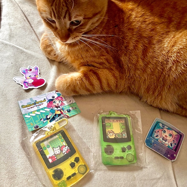 Game Boy Color Acrylic Shaker Charms - Etsy