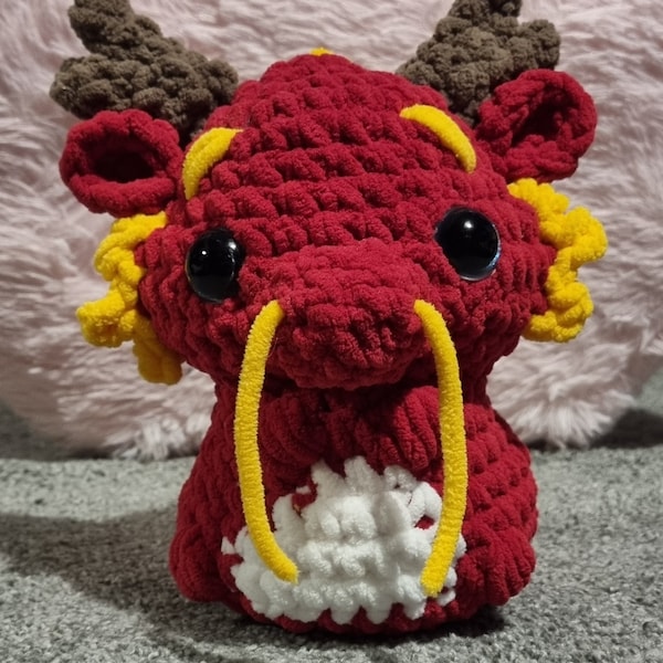 PDF Pattern: Loong the Chubby Dragon - Etsy