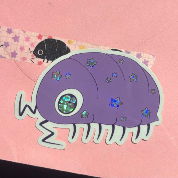 Pride Flag Stag Beetle Double Sided Acrylic Keychain Charm for Lanyards ...
