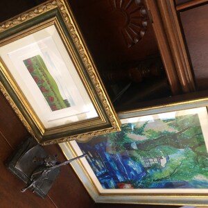 8x8 Inch Gold Square Frame Simple Cottage-style Rounded Bead Profile ...