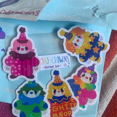 Holographic Clowns Sticker Pack - Etsy