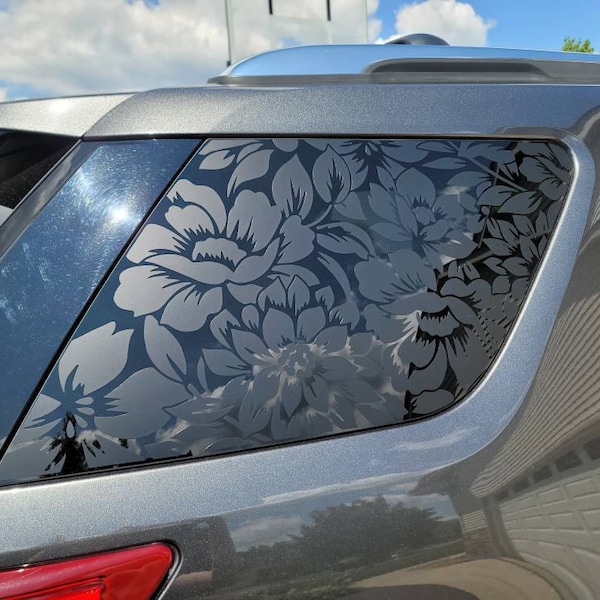Fits 2011-2019 Ford Explorer Rear Side Window Floral Flowers Decal ...