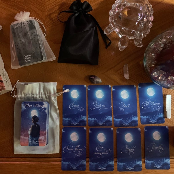 MOON MESSAGES a Twin Flame Message Oracle Deck, Twin Flame Cards ...
