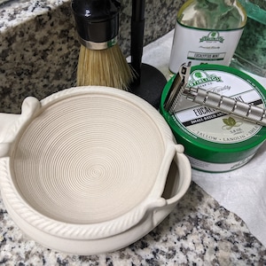 Large 2 Shaving Scuttle Bowl Ivory by Steve Woodhead | Etsy
