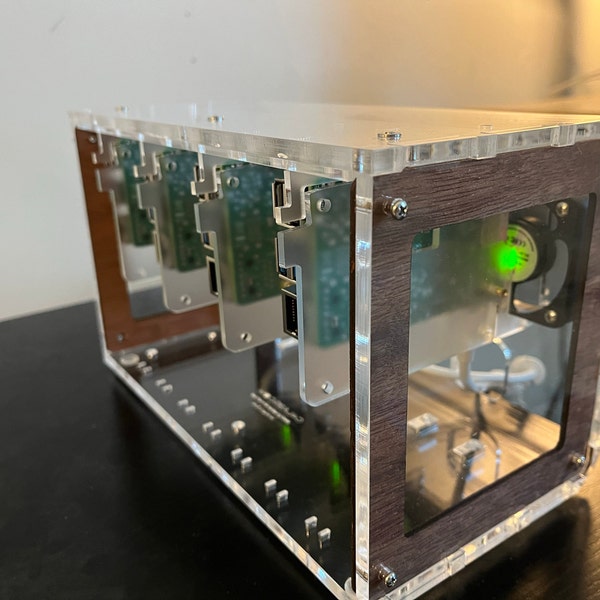 C4labs 8 Slot Cluster Cloudlet : Stackable Cluster for Raspberry Pi5 ...