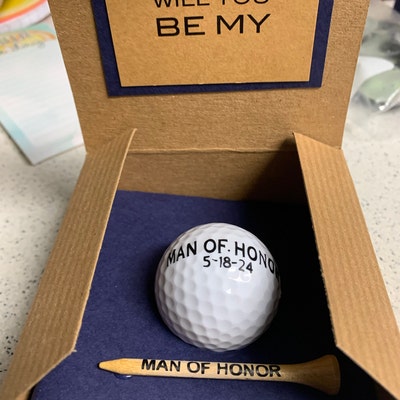 Groomsmen Proposal, Golf Ball Proposal, Groomsmen Golf Gift, Best Man ...