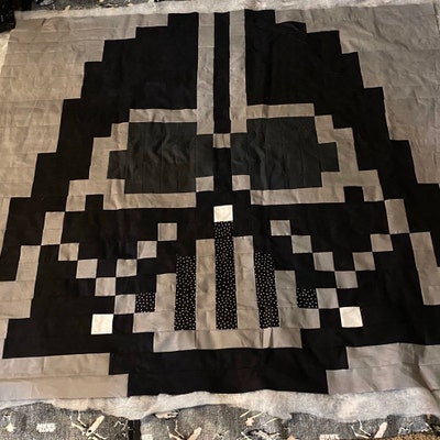 The Dark Side Quilt Pattern an Unofficial Darth Vader/star Wars Modern ...