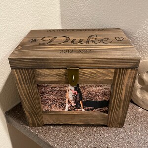 Personalized Pet Memory Box / Urn With Name and Quote or Poem - Etsy