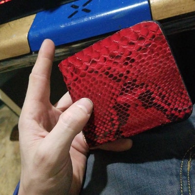 Dark Green Print ITALIAN Genuine SNAKE AYERS non Cites - Etsy